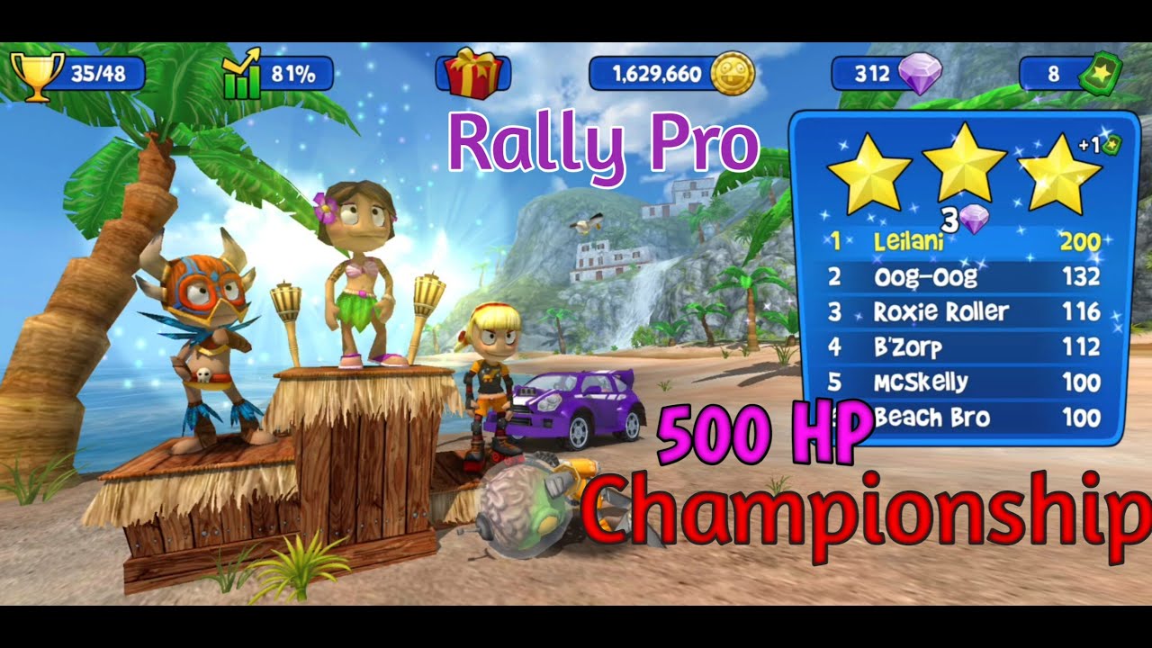 Beach Buggy Racing Championship 500 HP Rally Pro ft. Leilani 🌸 Won all ...