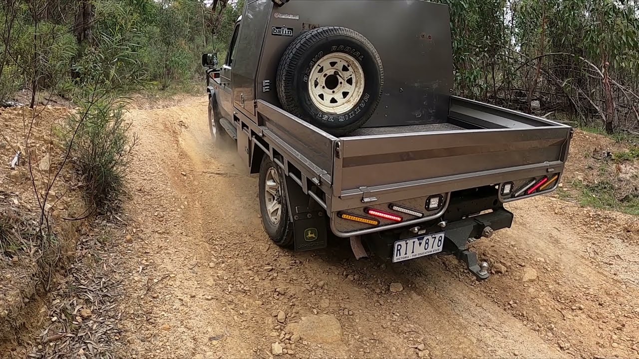 first time 4x4 in the hzj79 series Landcruiser - YouTube
