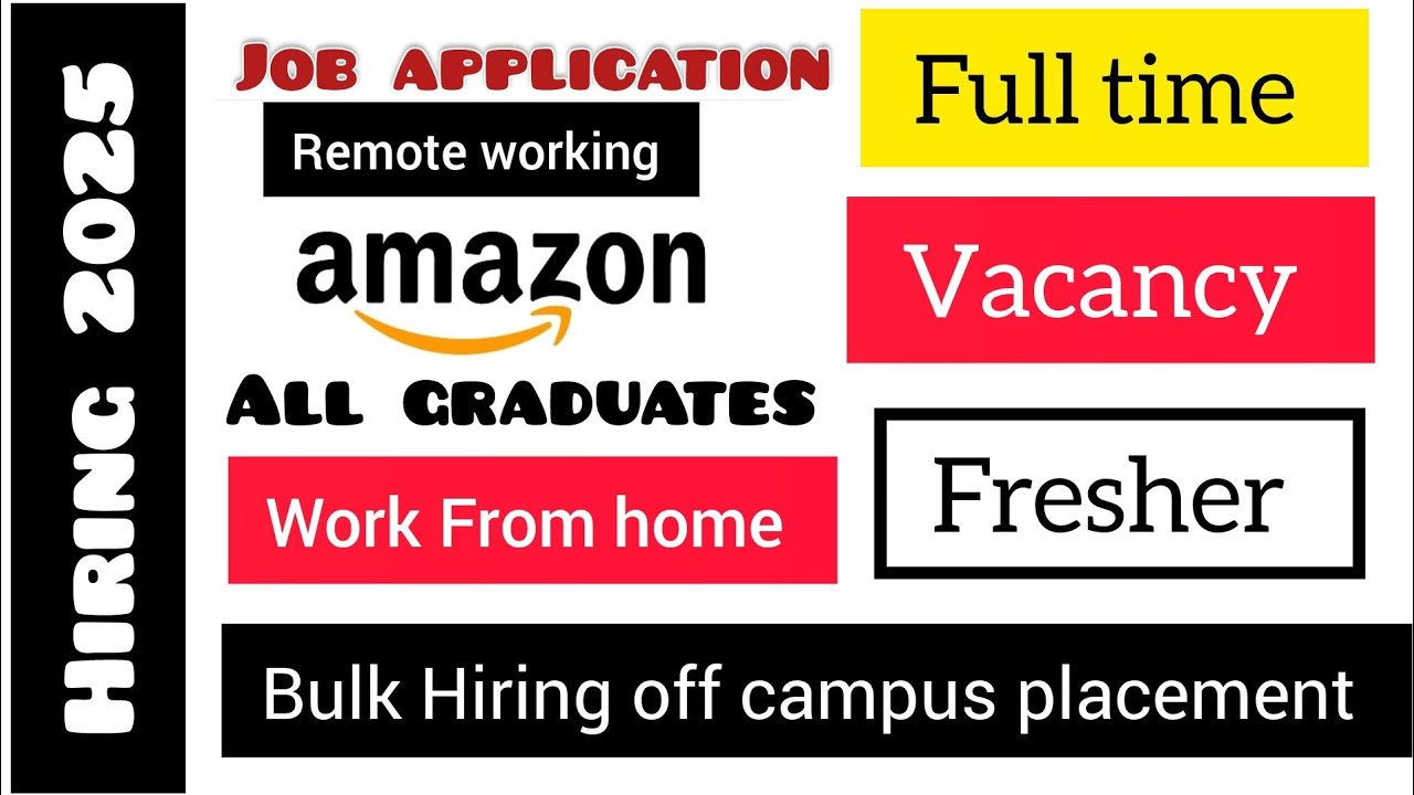 Work From Home | Amazon ( जॉब चाहिए) | Hiring for graduates | Remote ...