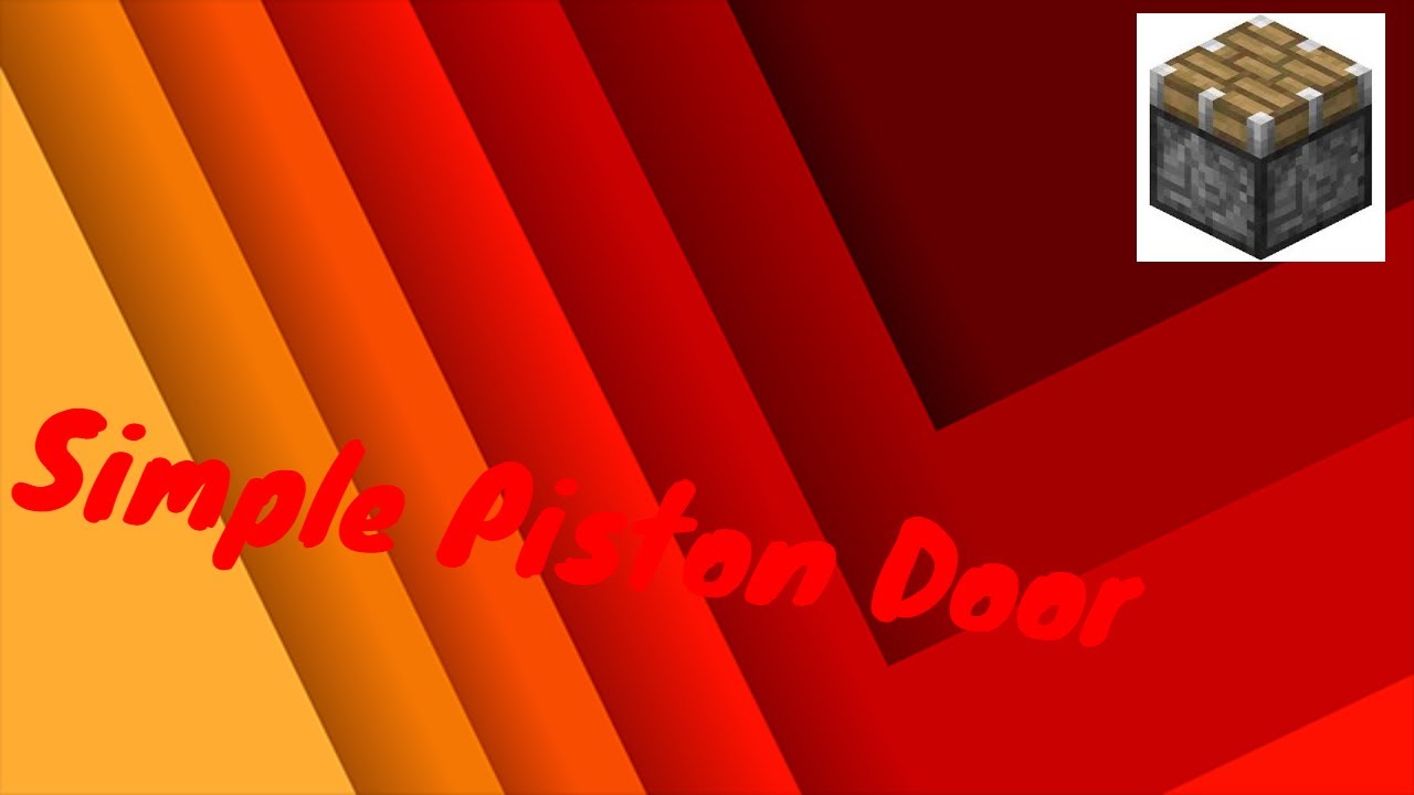How To Build: Simple 2x2 Piston Door - YouTube
