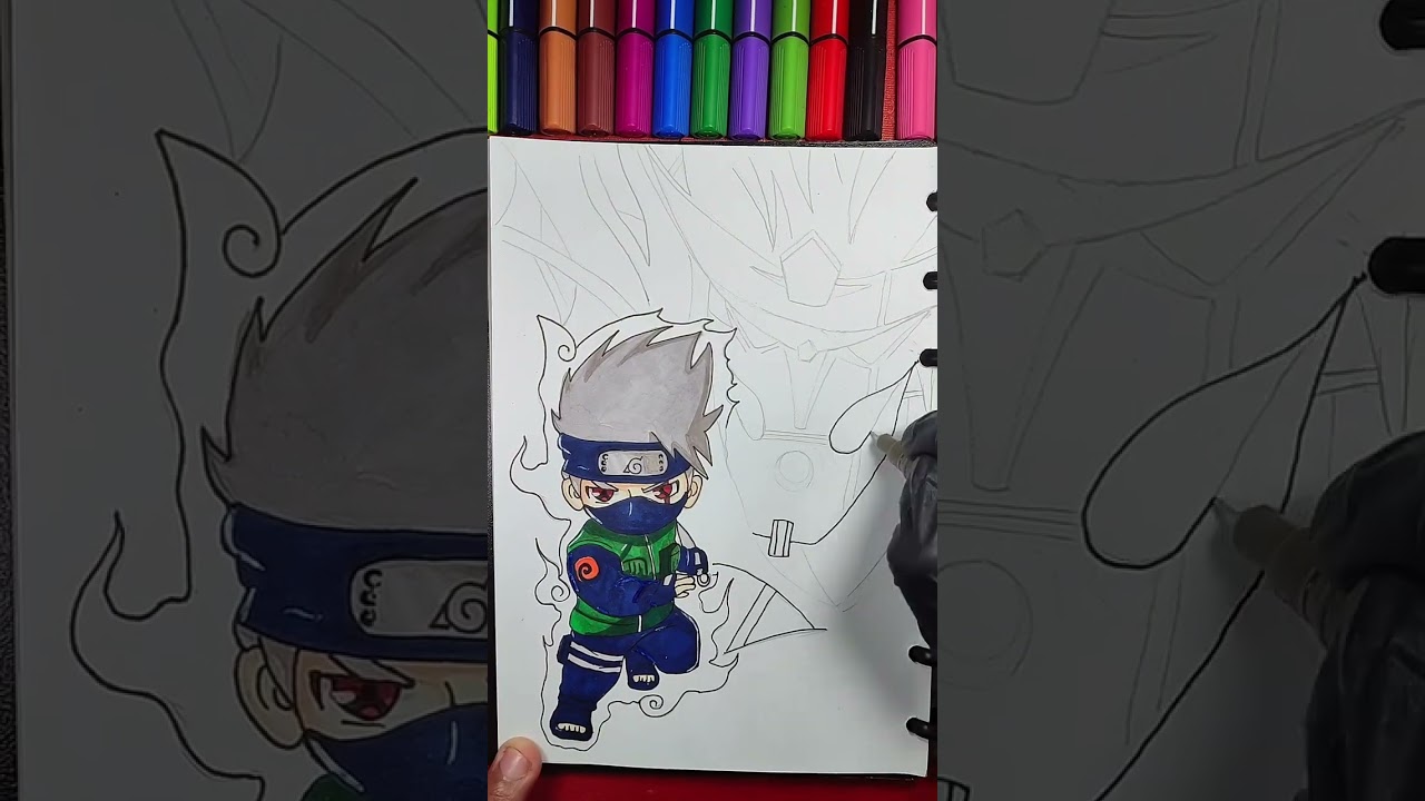 Kakashi Susano"o Chibi | Drawing & Coloring | #shorts #kakashi #susanoo ...
