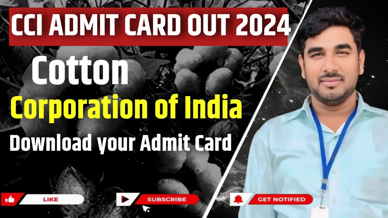 cci admit card download 2024|cotton cooperation of India admit card ...
