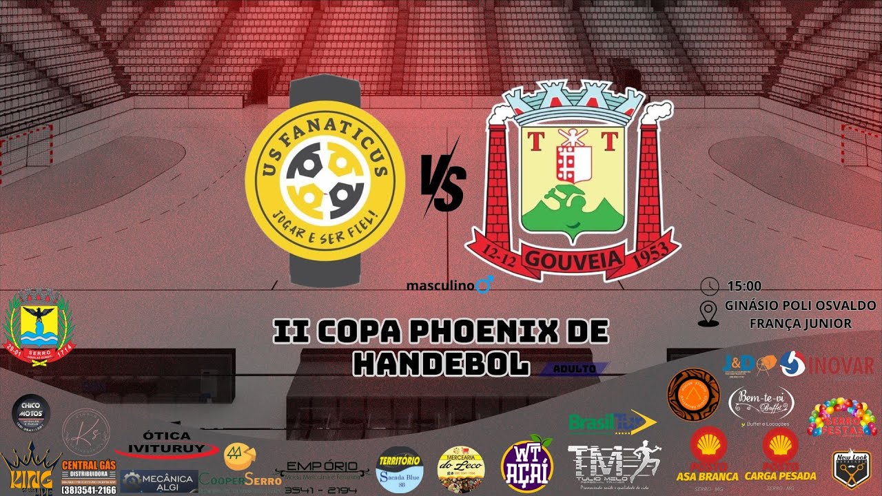 US FANÁTICUS HANDEBOL X GOUVEIA ( II COPA PHOENIX DE HANDEBOL ) - YouTube