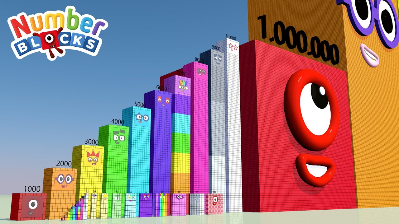 Looking for Numberblocks Step Squad 1 vs 100 to 1000000 MILLION ...