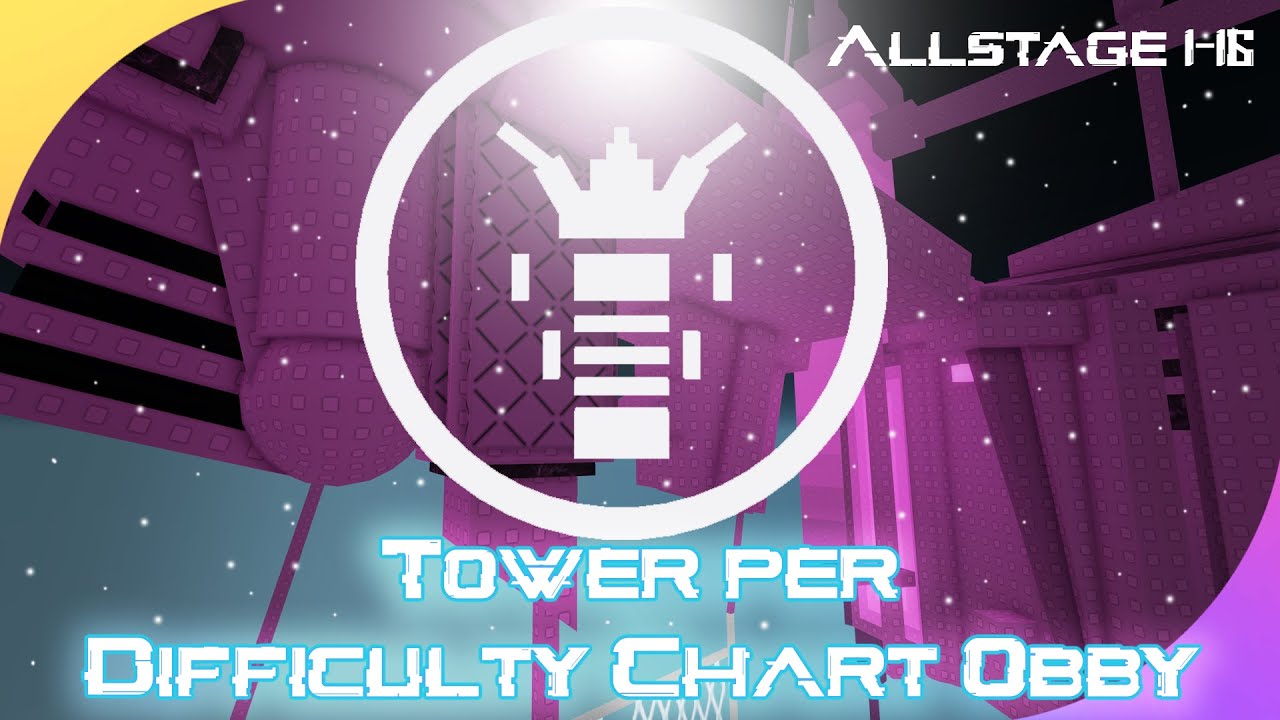 Tower per Difficulty Chart Obby (All Stage 1-16) ทั้งหมดด่าน (Roblox ...