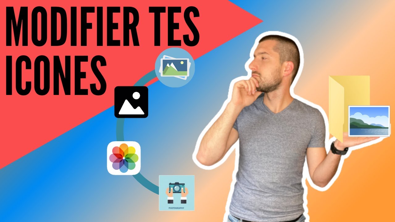 MODIFIER ICONE WINDOWS 10 - YouTube