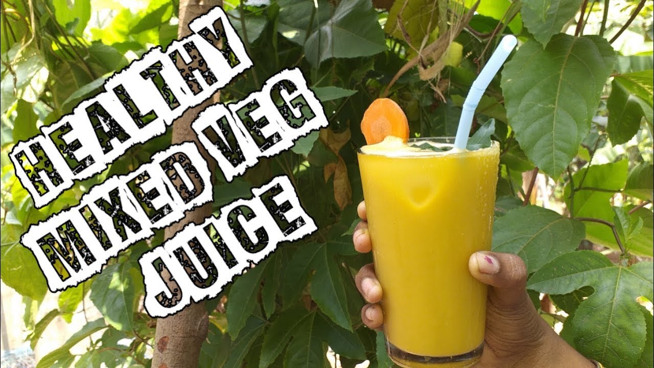 how to make mix vegetable juice - YouTube