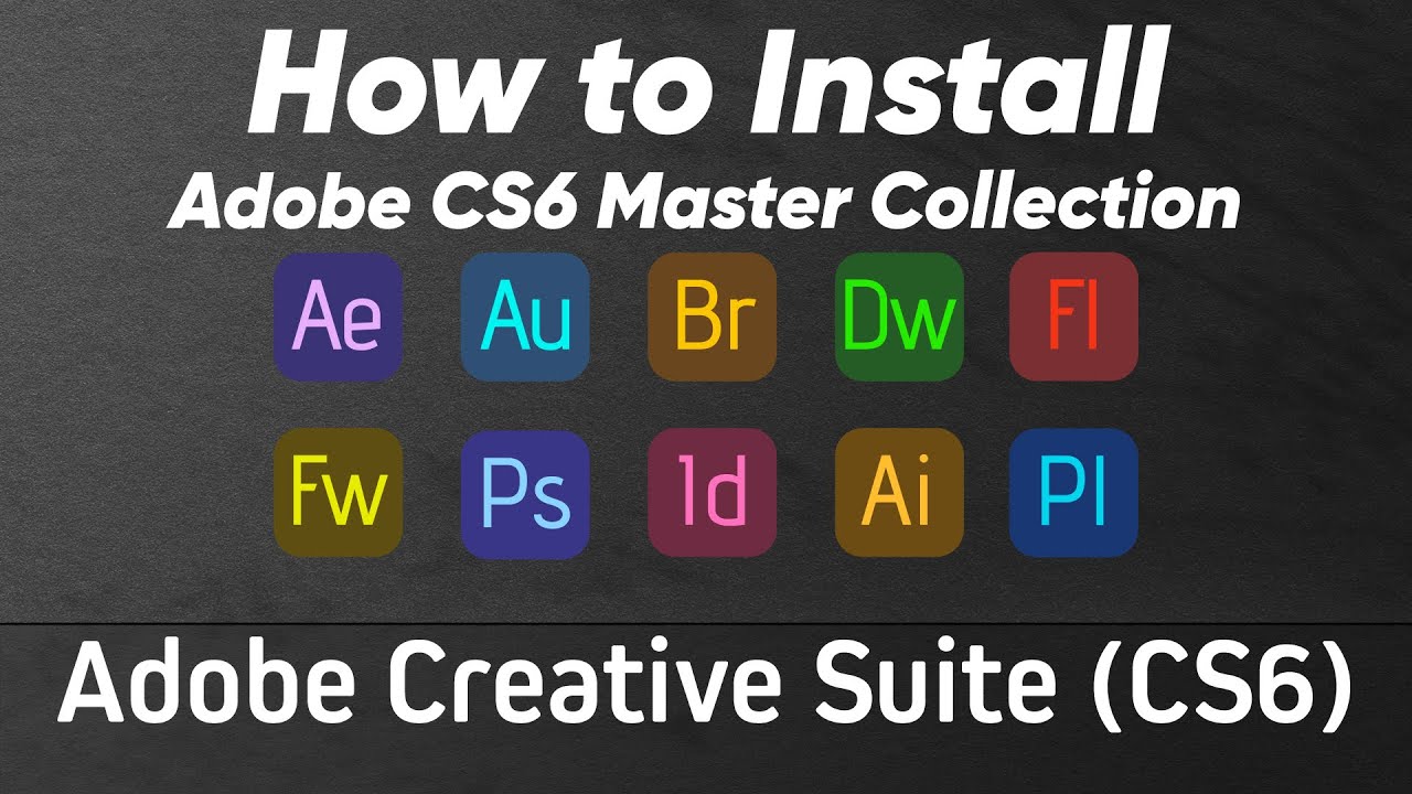 adobe cs6 master collection install - YouTube