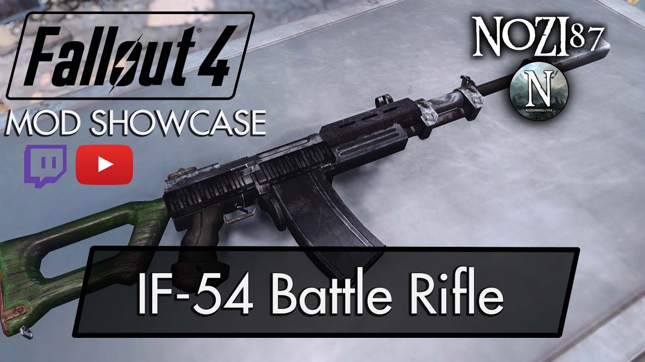 Fallout 4 Mod Showcase: IF-54 Battle Rifle by skibadaa - YouTube
