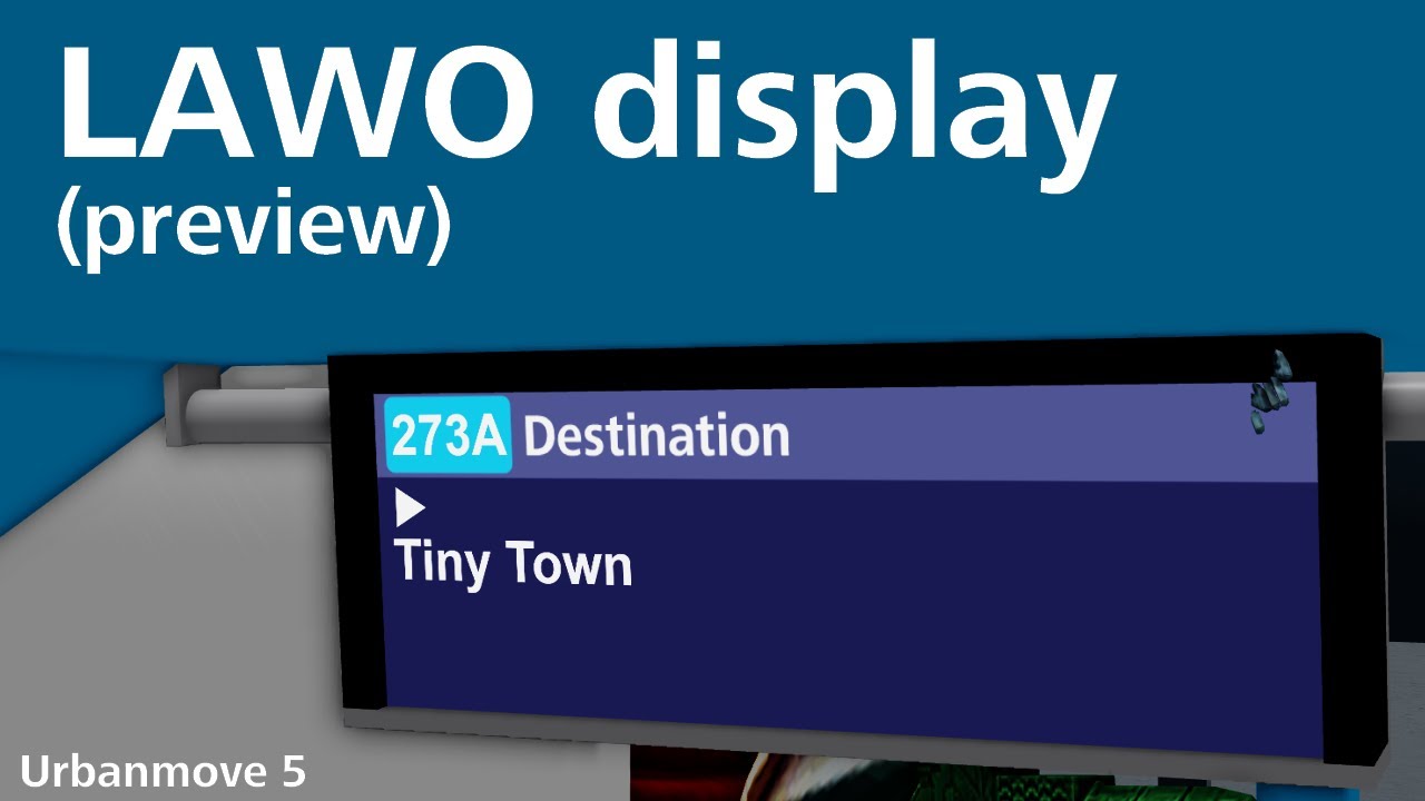 LAWO display preview (Roblox Urbanmove 5) - YouTube
