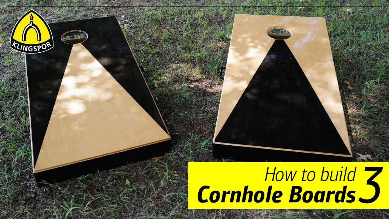 How to make Cornhole Boards Pt.3: Building & Attaching the Legs ...