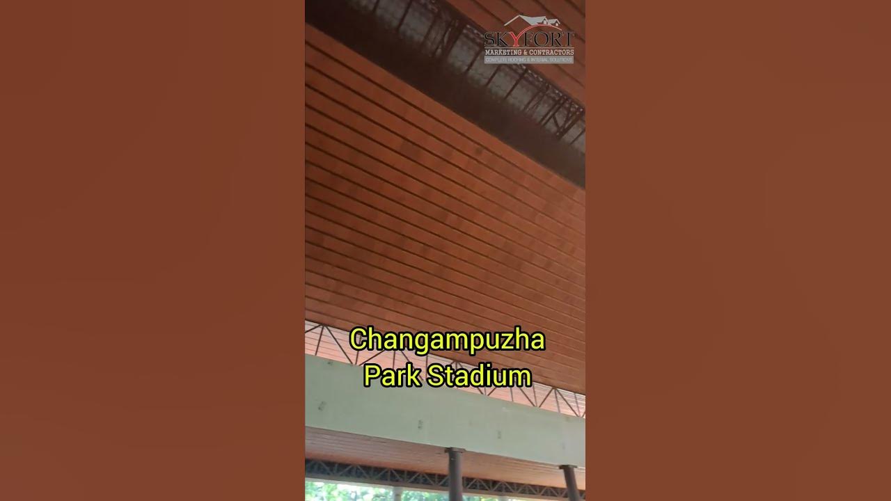 Work are progress Changampuzha park stadium #roofing #ceiling #ernakulam #kochi #Changampuzha # ...