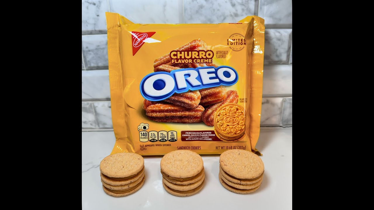 Churro Oreo cookies taste test - YouTube