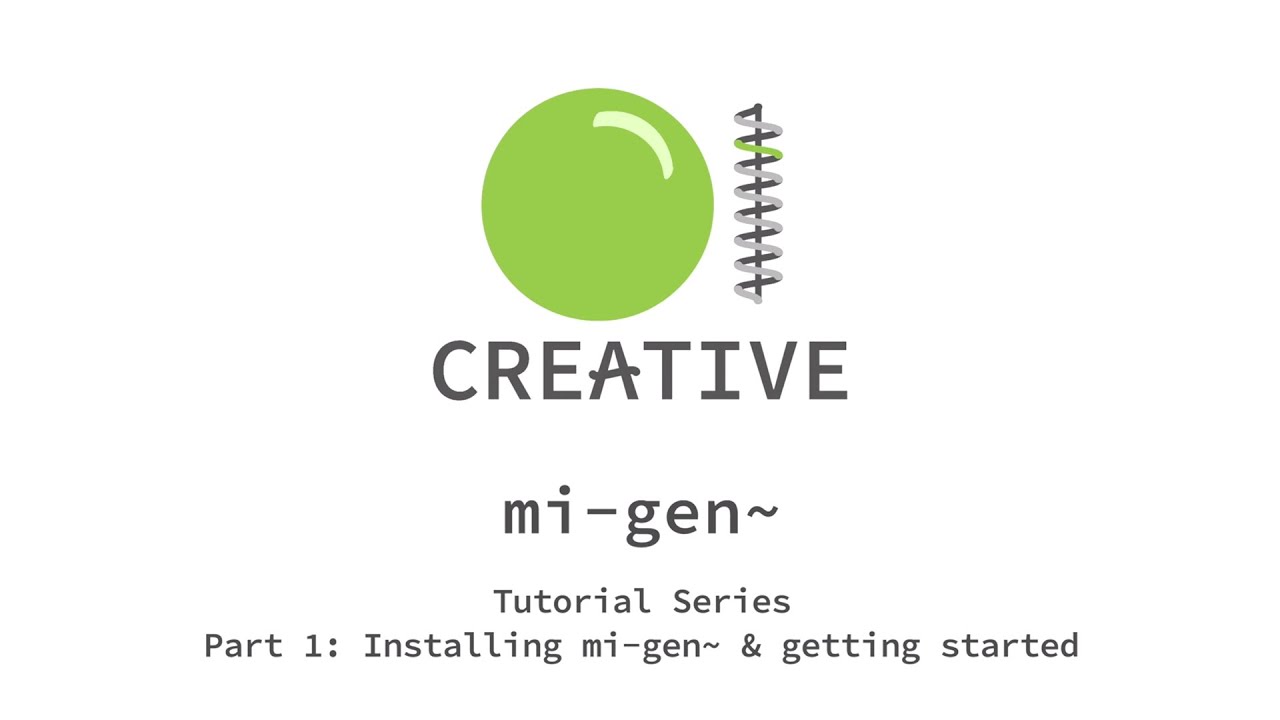 mi-gen~ Tutorial Series: Part 1 - Getting Started - YouTube