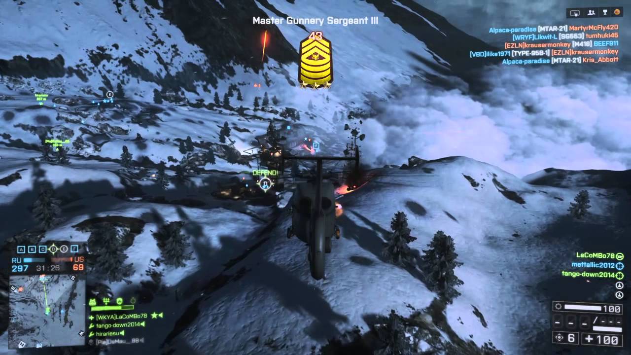BF4 Snowmobile fun - YouTube