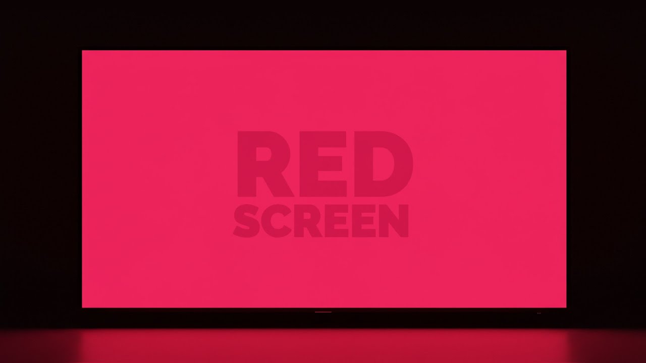 Display three hours of a VIBRANT RED Screen - YouTube