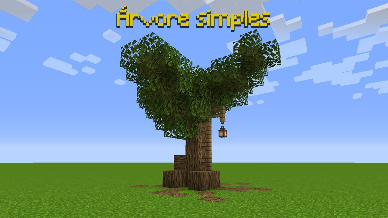 árvore customizada simples no minecraft - YouTube