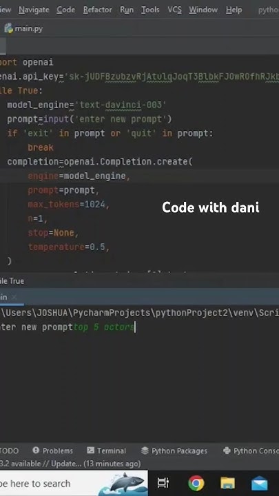 Create Your Own Chat Gpt In Python With Source Code Python Coding Chatgpt Codebot Youtube 8234