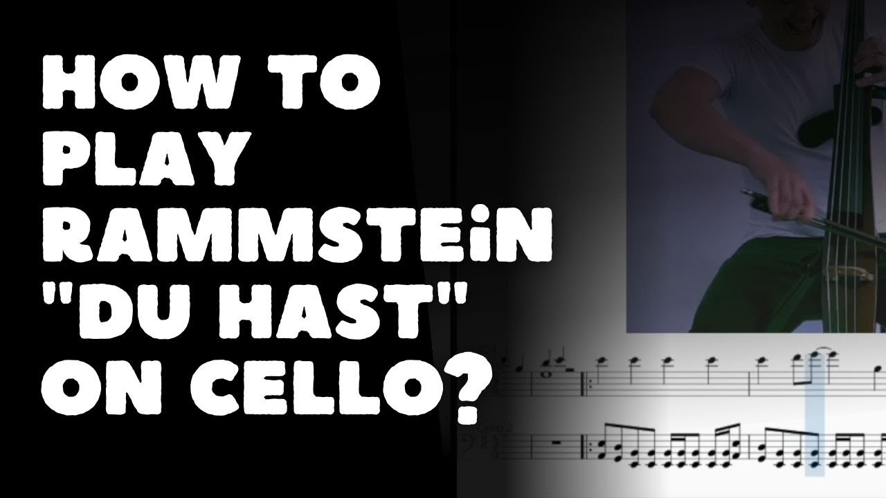 How to play Rammstein "Du Hast" on Cello? - Sheet Music for 2 cellos # ...