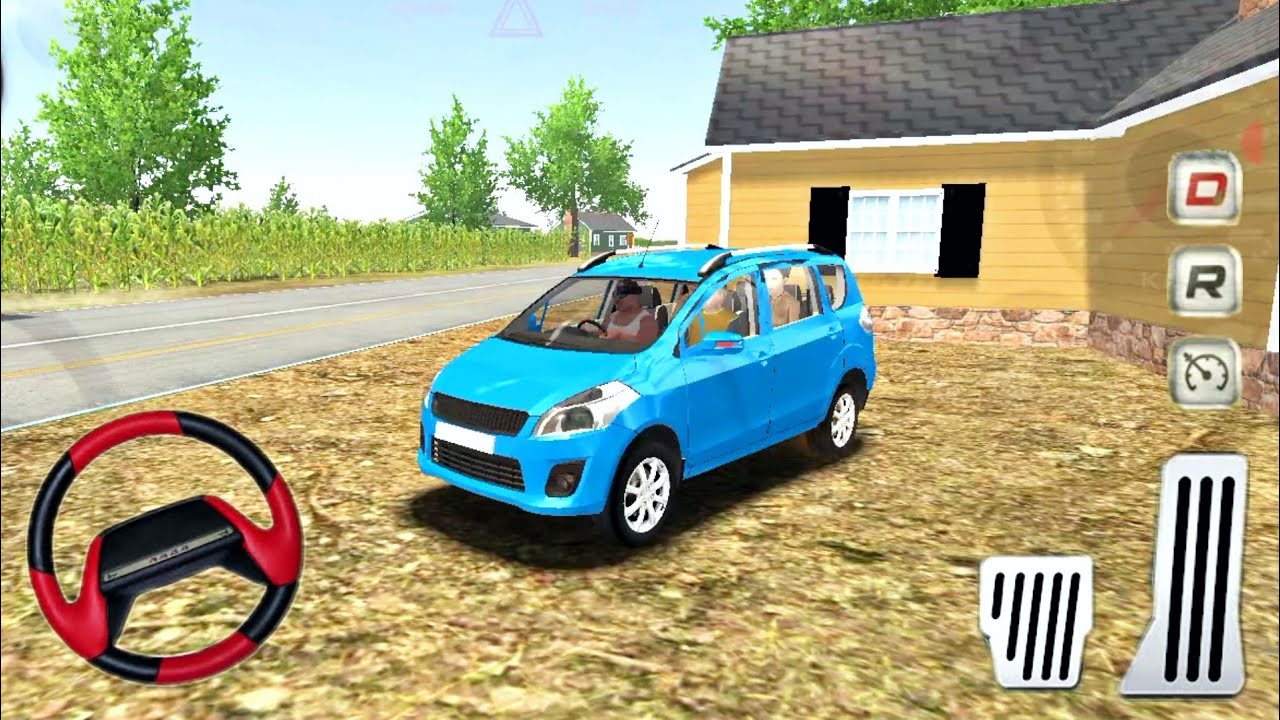 An Indian Healthy Men Drive The Car In Beautiful Way In Video Game ...