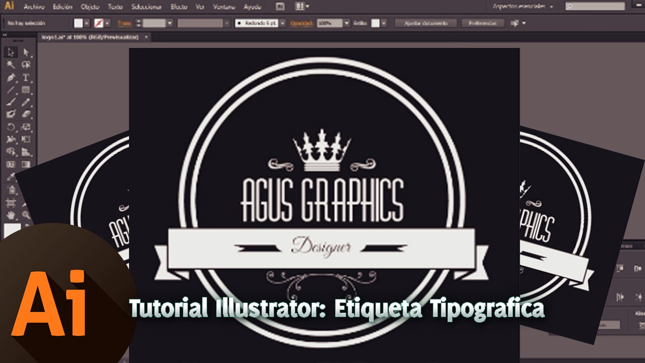 Retro Logo Tutorial Illustrator Youtube