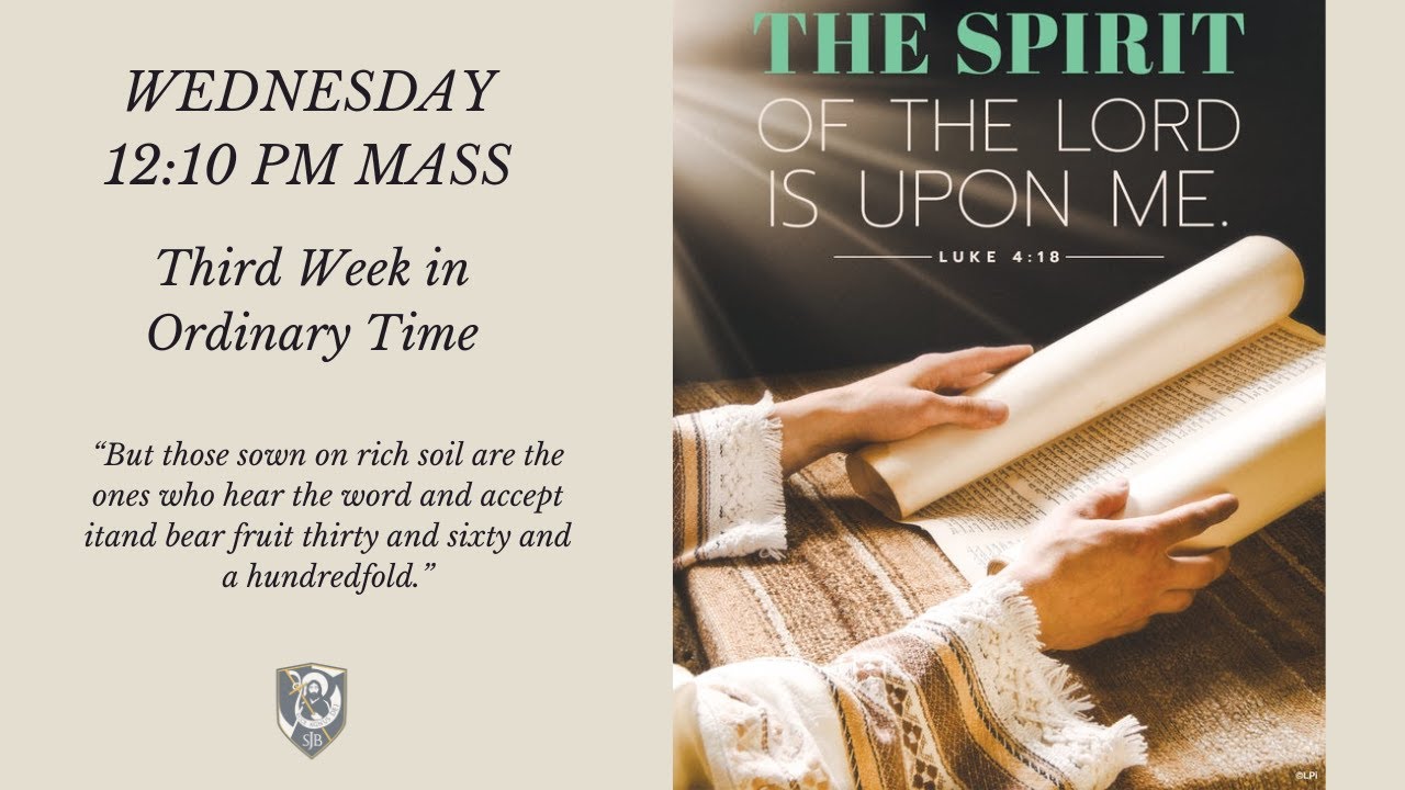 Wednesday, January 29 - 12:10PM Daily Mass - SJB Longmont - YouTube