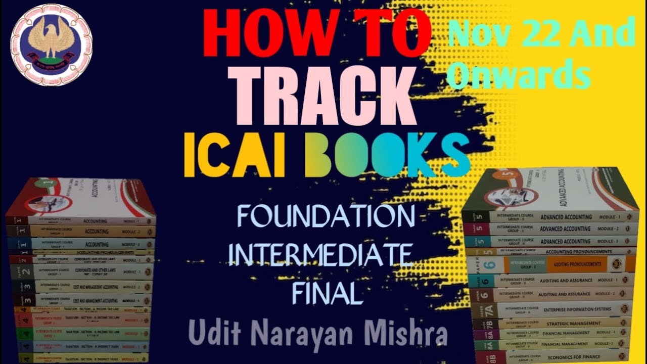 HOW TO TRACK BOOKS | ICAI | FOUNDATION | INTERMEDIATE | FINAL ...