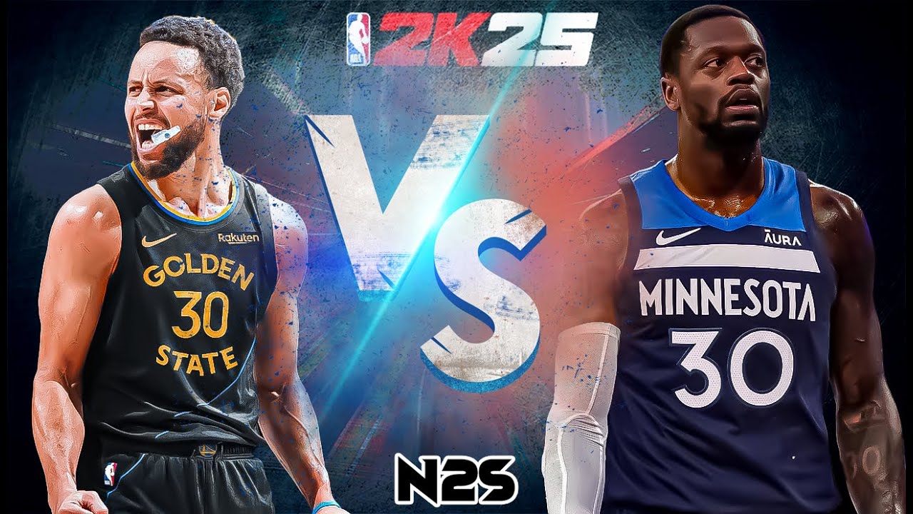 2k25 Warriors vs Wolves - 2k simulation cpu vs cpu - Curry vs Randle ...