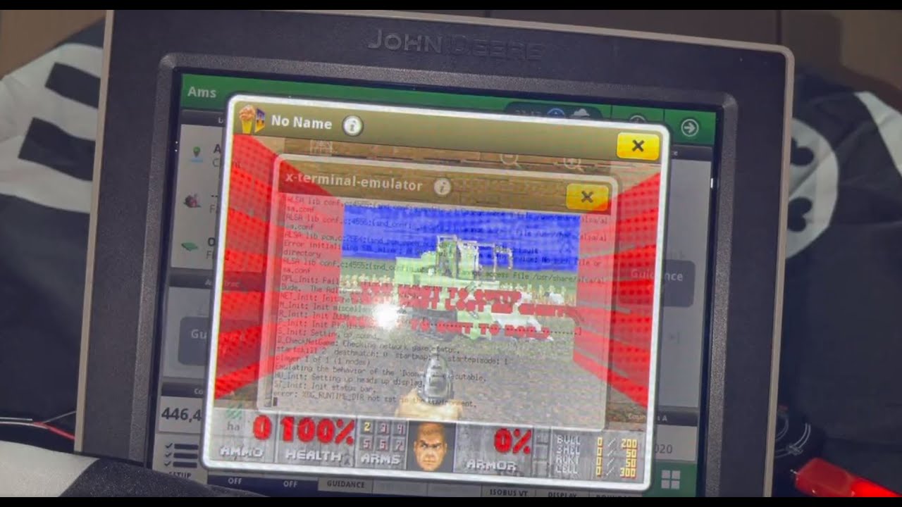 Sick.Codes Gets Doom Running On A John Deere Tractor - YouTube