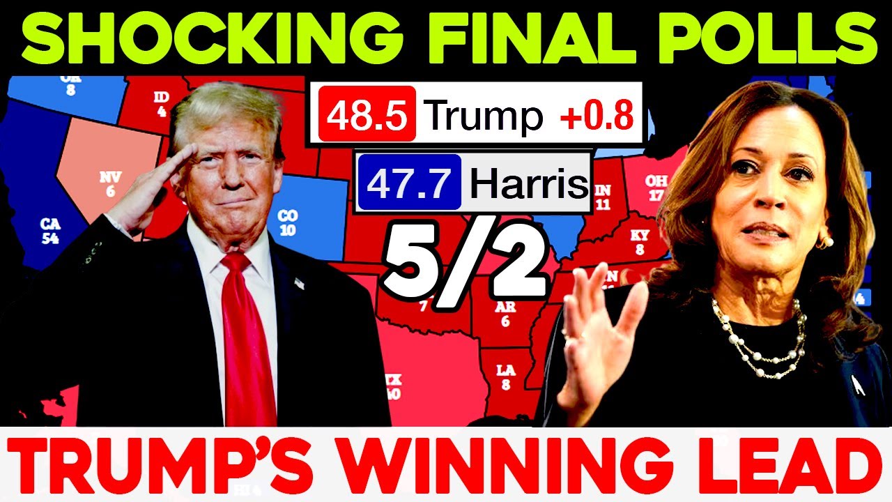 Trump LEADS ! Final Swing State Map Base Polling DATA ! 2024 Election ...