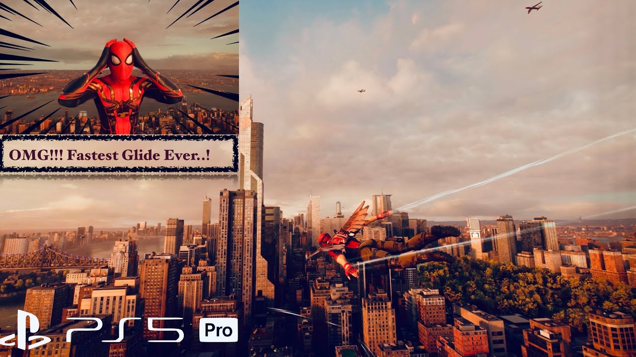 Marvel’s Spider-Man 2 | Gliding at Insane Speeds | (Web Wings) | PS5 ...