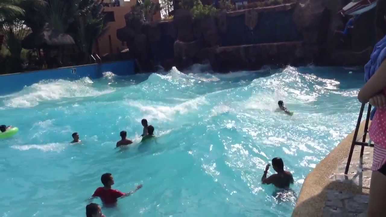 Amana Water Park - Tsunami Wave - YouTube