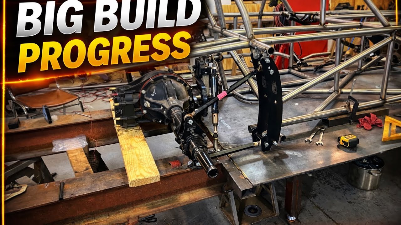 Big Progress on the Race Car Build! Rear End and Suspension Mounts ...