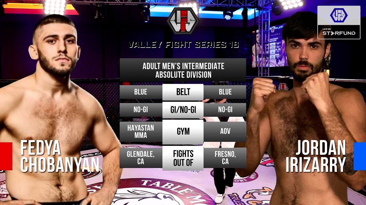 VFS 18: PRO/AM BJJ - Fedya Chobanyan vs Jordan Irizarry - Table ...