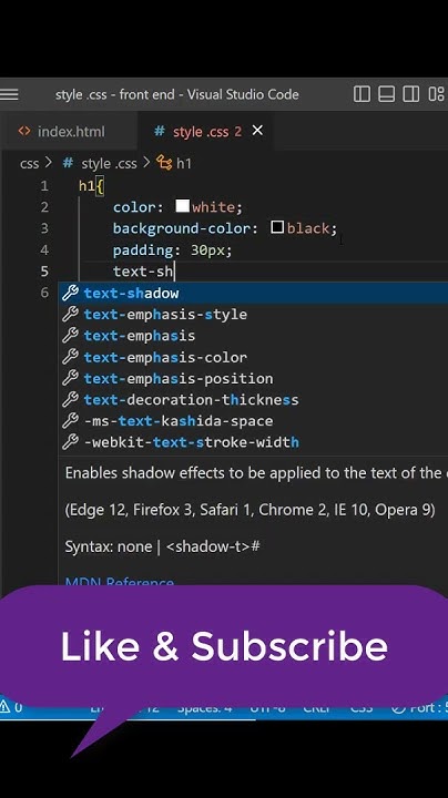 more shadows in one text (HTML & CSS) - YouTube