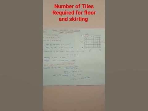 How To Calculate Number of tiles required for floor and skirting #estimation - YouTube