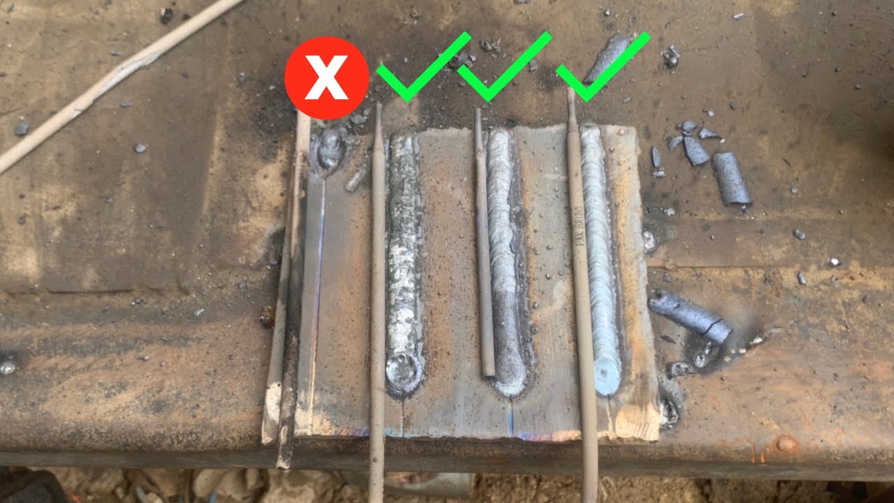 stick welding 4 different type rods who is best rod - YouTube