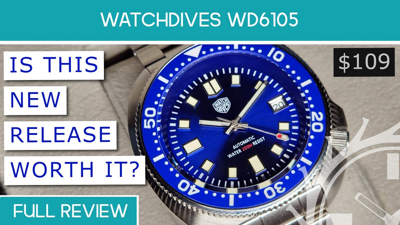 WatchDives WD6105 full review - YouTube