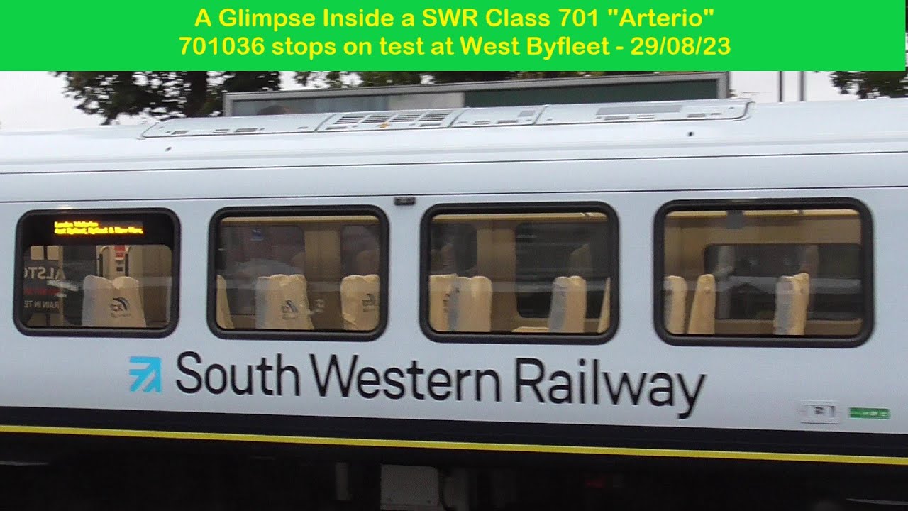 Glimpse inside a Class 701 Arterio (701036) whilst stopping at West ...