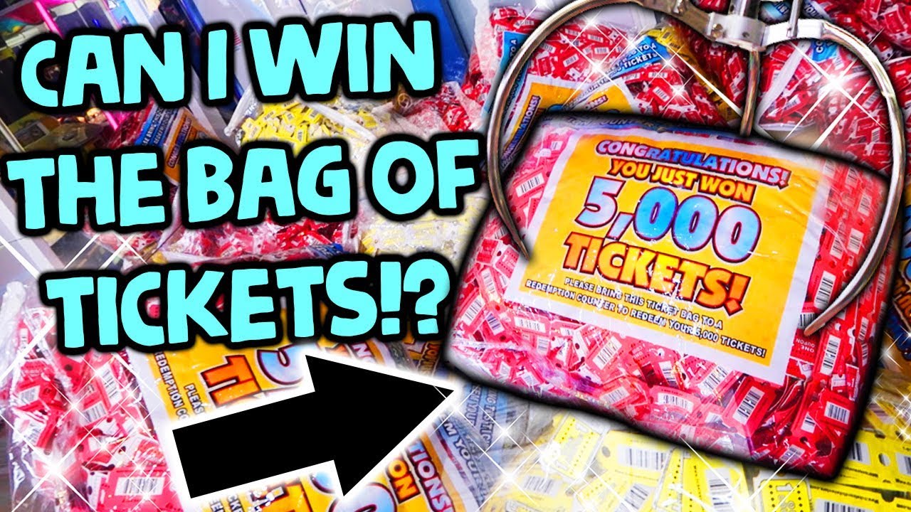 CAN I WIN THE HUGE BAG OF TICKETS!? - YouTube