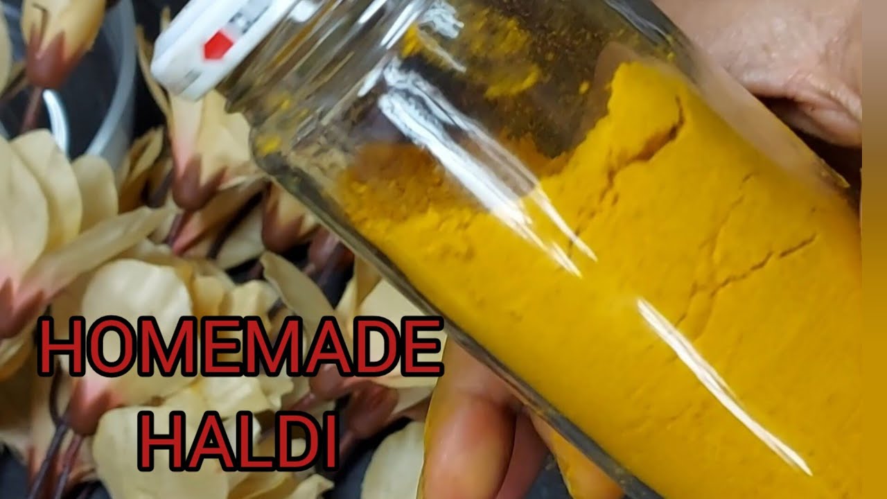 कच्ची हल्दी से कैसे हल्दी पाउडर बनाई जाती है || How to make haldi ...