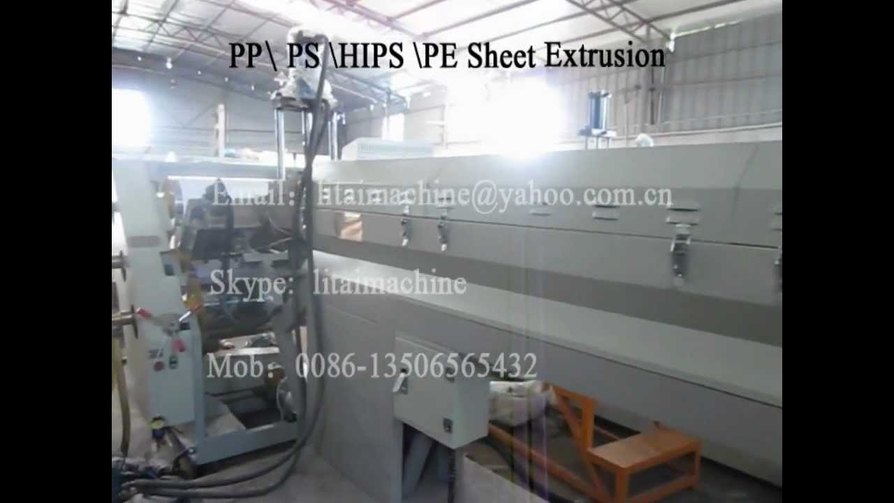 Single Layer Sheet Extrusion - YouTube