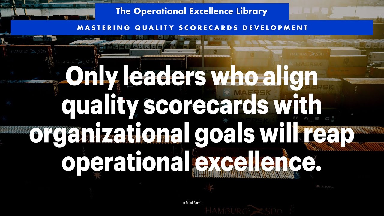 Unlock Operational Excellence: Align Quality Scorecards with ...