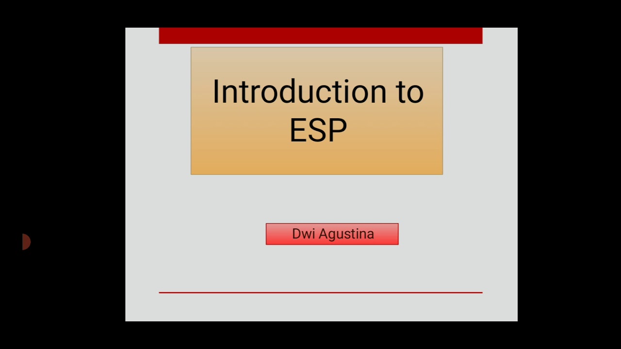 Introduction to ESP - YouTube