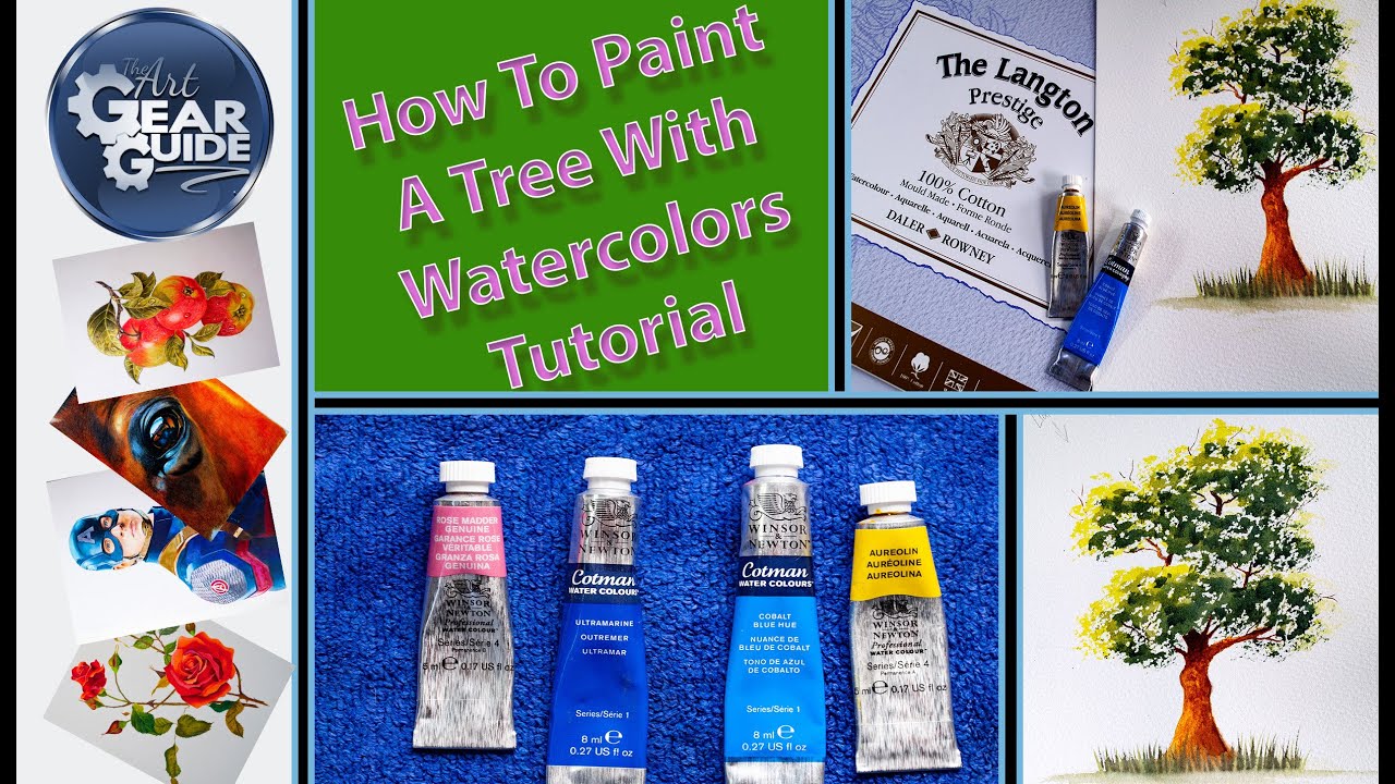 Watercolor Tutorial On How To Paint A Tree - YouTube