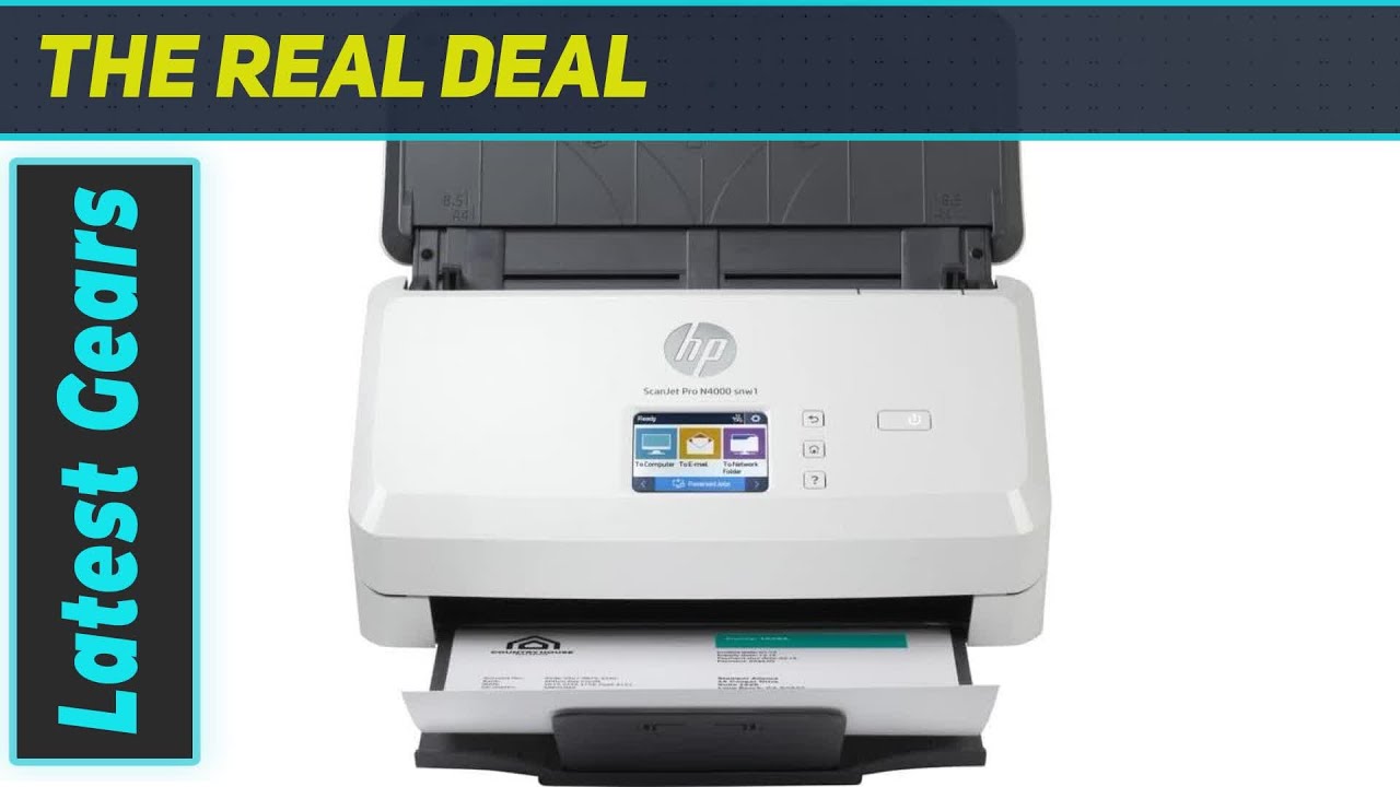 HP ScanJet Pro N4000 - The Ultimate Scanner for Home and Office - YouTube
