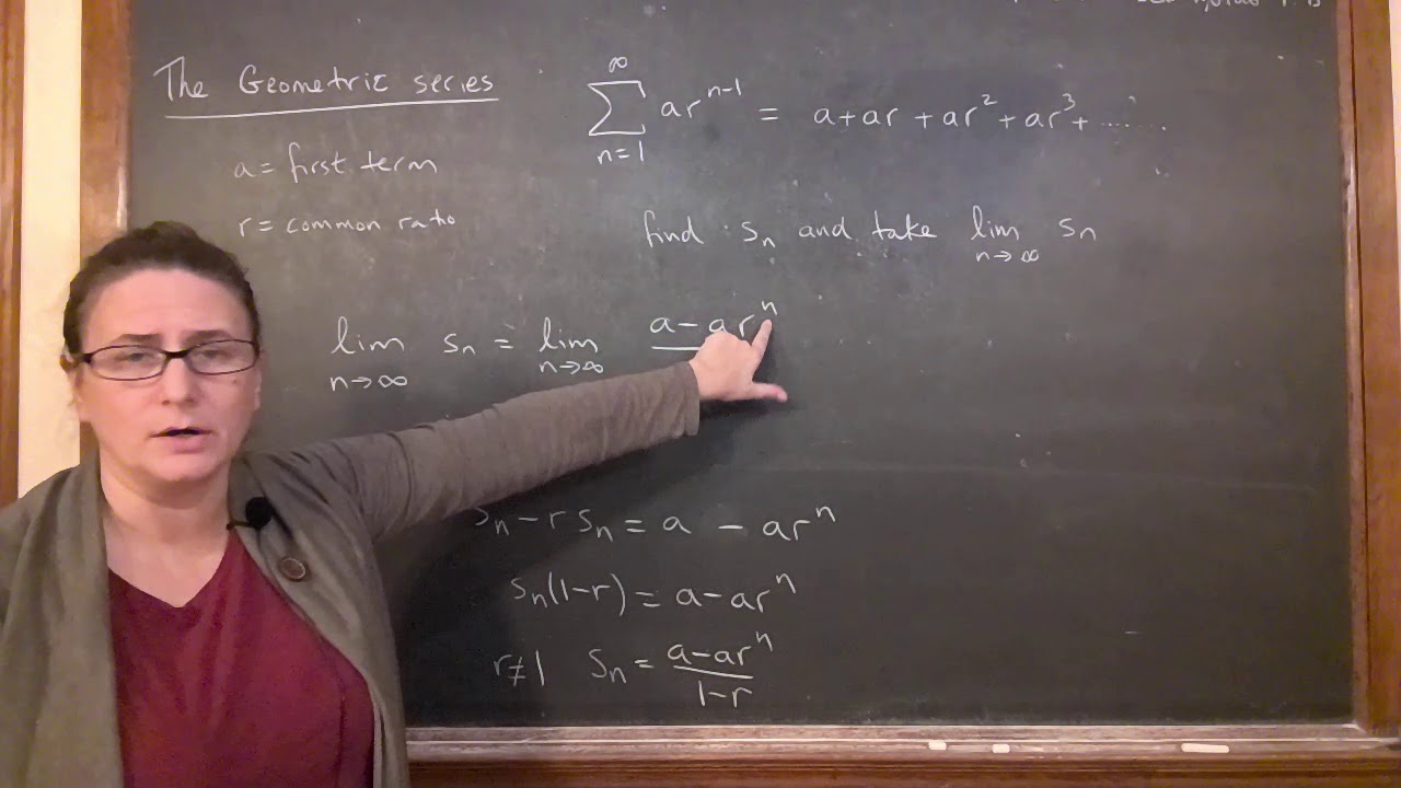 The Geometric Series -- deriving the formula for the sum of the ...