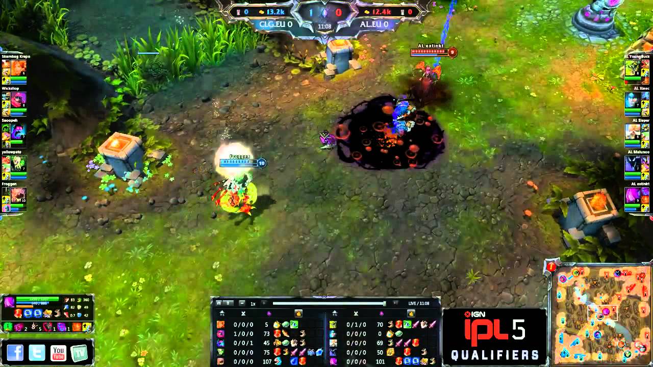 AbsoluteLegends EU vs CLG.EU - Game 1 - IPL5 EU Qualifier - League of ...