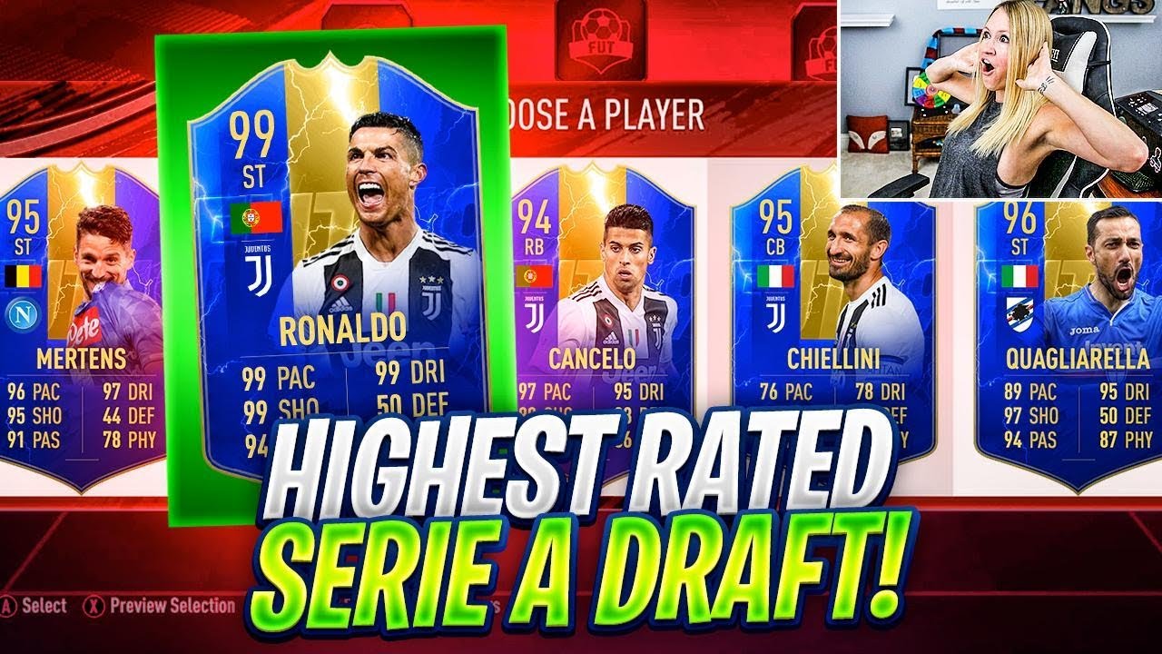 THE HIGHEST RATED SERIE A FUT DRAFT!! FIFA 19 ULTIMATE TEAM - YouTube