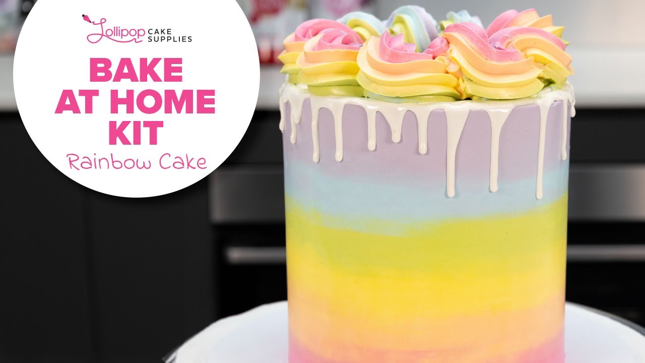 Bake at home kit - Rainbow Cake - YouTube